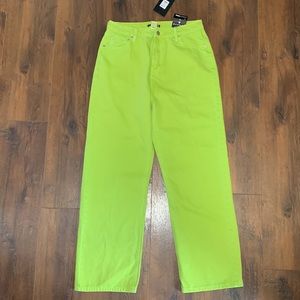 Fashion Nova | Jeans | Fashion Nova Straight Leg Lime Jeans | Poshmark